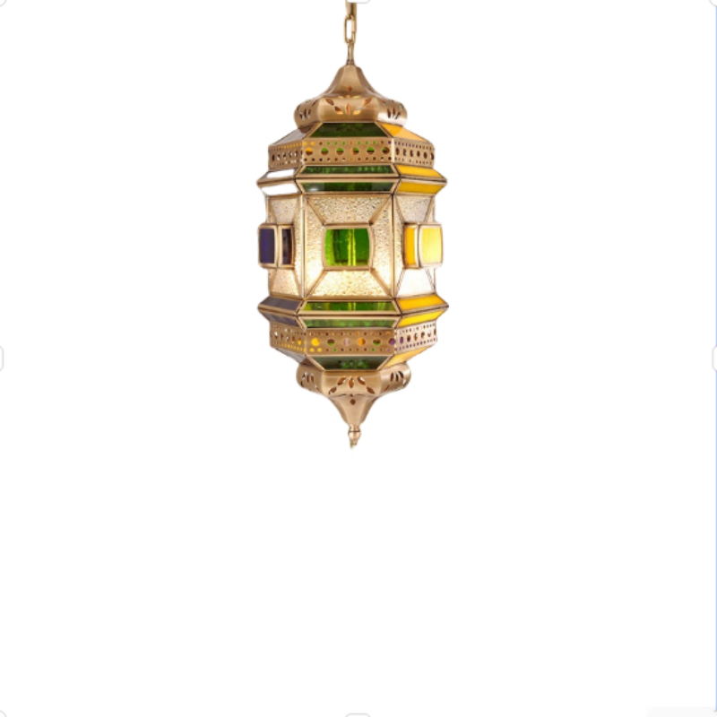 Stained Glass Middle Eastern Style Pendant Light Restaurant Cafe ...